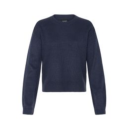 oxmo Damen Strickfleece-Pullover "Strickpullover OXKimni", blau, Gr. XL, Obermaterial: 50% Polyacryl PAN. 50% Polyester PES., Pullover