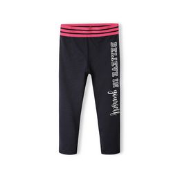 MINOTI Leggings M&auml;dchen Gr&ouml;&szlig;e 140/146 schwarz / offwhite