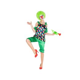 TecTake Spa&szlig;vogel/Komiker, in der Farbe gr&uuml;n, Gr. S, Oberteil, Clown-Nase | Gr.: XXL