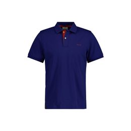Gant Herren Poloshirt "Poloshirt REGULAR CONTRAST PIQUE RUGGER 1er Pack", blau, Gr. M, Obermaterial: 96% Baumwolle CO. 4% Elasthan EL., Shirts