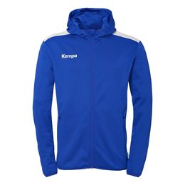 Kempa Herren Trainingsjacke "Kapuzenjacke Emotion 27", blau, Gr. S, Obermaterial: 100% Polyester Pol. recyc.., Jacken