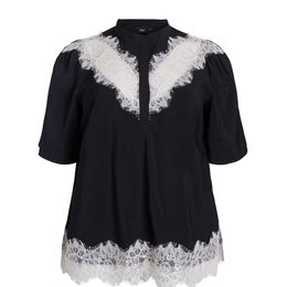 Zizzi Blouse 'Mclaru' female size XXXL/4XL Black / White