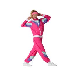 TecTake Retro-Trainingsanzug/80er-/90er-Jahre-Jogginganzug, in pink, Gr. XXL | Gr.: S