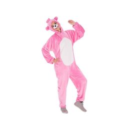 TecTake B&auml;r/Teddyb&auml;r, in pink, Gr. XL, Pl&uuml;sch-Overall f&uuml;r Frauen und M&auml;nner | Gr.: M