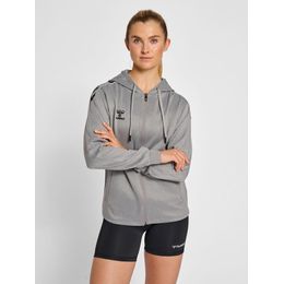 Hummel Rei&szlig;verschluss Jacke Hmlcore Damen in GREY MELANGE | Gr.: XL