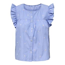 Only Blouse 'Amanda' female size M Blue / White