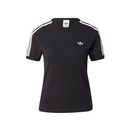 adidas originals Shirt 'PINSTRIPE SHORT SLEEVE SLIM' female size M Black / White