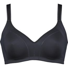 Naturana Damen Minimizer-BH "Minimizer", Gr. 80, schwarz, Obermaterial: 86% Polyamid, 14% Elasthan, unifarben, Basic, BHs, Shaping-Effekt, breite