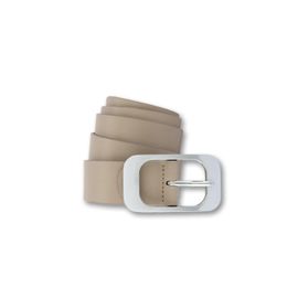 Bernd G&ouml;tz BERND G&Ouml;TZ Damen Lederg&uuml;rtel "Lederg&uuml;rtel mit edler Oberfl&auml;che und fl&auml;chiger Schlie&szlig;e", beige, Gr. 80, Rindsleder, G&uuml;rtel