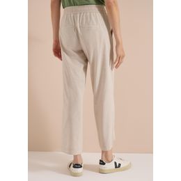 Cecil Damen Stoffhose, beige, Gr. L, unifarben, Stoff, 54% Polyester, 43% Viskose, 3% Elasthan, Hosen, mit Wide Legs