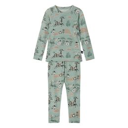 Reima Merinowolle Unterw&auml;sche " Moomin Trivsam " in Airy Green | Gr.: 116