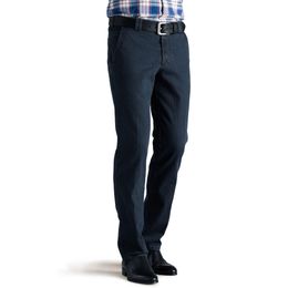 MEYER Herren 5-Pocket-Jeans "Roma", blau, Gr. 32, unifarben, 93% Baumwolle, 6% Polyester, 1% Elasthan, Jeans, aus Stretch-Denim mit Dehnbund