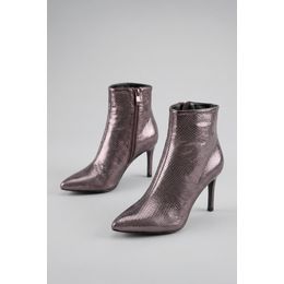 ANISTON SHOES Damen Stiefelette, Gr. 37, rosa, Synthetik, Reptilienpr&auml;gung, festlich, Schuhe, Partyschuh, Abendschuh - NEUE KOLLEKTION