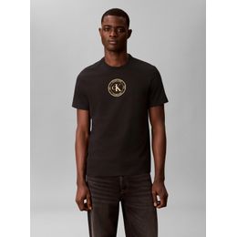 Herren T-Shirt "GRAPHIC TEE", schwarz, Gr. S, Calvin Klein Jeans, unifarben, Web, Obermaterial: 100% Baumwolle, Shirts, Regular fit, Druck