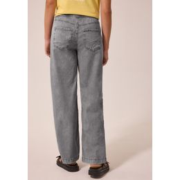 Damen Loose-fit-Jeans, grau, Gr. 30, STREET ONE STUDIO, unifarben, Jeans, 97% Lyocell, 3% Elasthan, Jeans, High Waist
