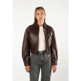 Mauritius Damen Lederjacke "MWMarcia", braun, Gr. S, unifarben, Obermaterial: 100% Schafsleder. Futter: 100% Polyester. &Auml;rmelfutter: 100% Polyester,