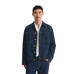 Marc O'Polo MARC O'POLO Herren Jeansjacke "mit l&auml;ssigem Cord-Kragen", blau, Gr. XL, unifarben, Obermaterial: 79% Baumwolle, 20% Viskose, 1% Elasthan, Jacken