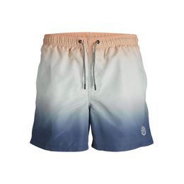 Jack & Jones Jack & Jones Badeshorts 'JJFiji' Herren Gr&ouml;&szlig;e L chamois / blau / orange
