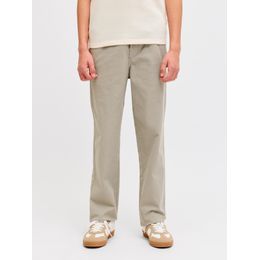 Jack & Jones Kinder Sweathose "JPSTKANE FURY PANTSNOOS JNR"vetiver, Gr. 140, JACK & JONES JUNIOR, unifarben, angeraute Sweatware, Obermaterial: 98% Baumwolle, 2%