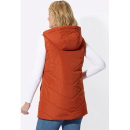 Classic Basics Damen Steppwesterostrot, Gr. 44, unifarben, 100% Polyester, Wattierung:100% Polyester, Westen