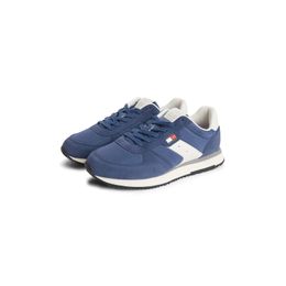 Tommy Jeans Herren Sneaker "TJM EVA RUNNER MIX MATERIAL", Gr. 41, blau, Lederimitat, Textil, Veloursleder, Schuhe, Freizeitschuh, Schn&uuml;rschuh mit