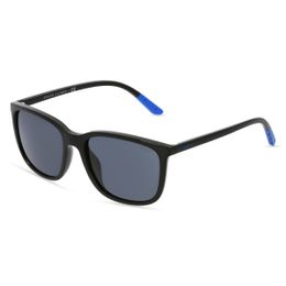 Polo by Ralph Lauren PH4185U | Herren-Sonnenbrille | Fassung: Vollrand, Quadratisch, Acetat, Schwarz | Glasfarbe: Grau