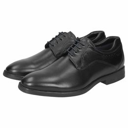 Sioux Herren Schn&uuml;rschuh "Forello-XL", Gr. 39,5, schwarz, Obermaterial: 100% Kalbsleder CAL. 100% Gummi rubber., Schuhe