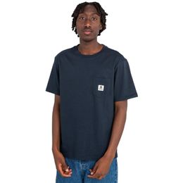Element Herren Rundhalsshirt "Basic Pocket", blau, Gr. S, Obermaterial: 100% Baumwolle., Shirts