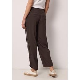 Damen Culotte, braun, Gr. 42, STREET ONE STUDIO, unifarben, Stoff, 100% Viskose, Hosen, im Loose Fit
