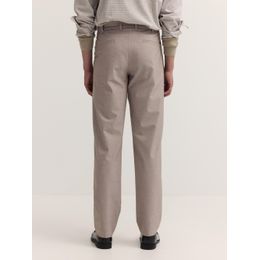Bugatti Herren Chinohose "Tapered Fit"60, taupe, Gr. 31, unifarben, 68% Polyester, 28% Viskose, 4% Elasthan, Hosen, Tapered Fit Wool Look 4-Way