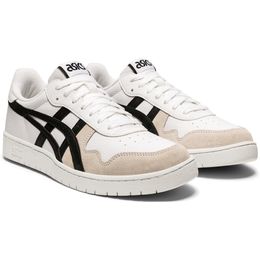 Sneaker "JAPAN S", asics SPORTSTYLE, Gr. 46,5, schwarz-wei&szlig;, Leder, Synthetik, Schuhe