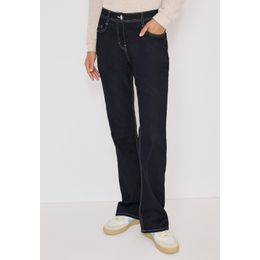 Cecil Damen Slim-fit-Jeans, schwarz, Gr. 32, unifarben, Jeans, 75% Baumwolle, 23% Polyester, 2% Elasthan, Jeans, 5-Pocket-Style