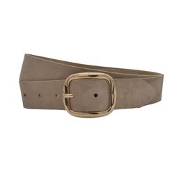 AnnaMatoni Damen Lederg&uuml;rtel "AnnaMatoni Damen Lederg&uuml;rtel in hochwertigem Velour Leder 3,5cm", beige, Gr. 100, 100% Leder, G&uuml;rtel