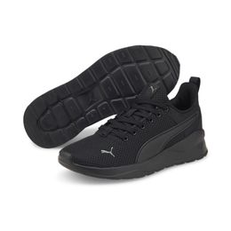 Puma M&auml;dchen Sneaker "ANZARUN LITE JR", Gr. 36, schwarz, Textil, unifarben, Schuhe, atmungsaktives Mesh-Obermaterial, d&auml;mpfende EVA-Zwischensohle