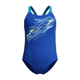 Speedo Kinder Badeanzug "f&uuml;r M&auml;dchen", blau, Gr. 152, Obermaterial: 80% Polyamid, 20% Elasthan. Futter: 100% Polyester, Badeanz&uuml;ge, f&uuml;r Kinder und