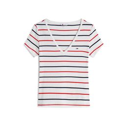 Tommy Jeans Shirt 'Low' female size XS Blue / Red / White