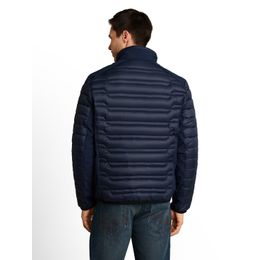 Tom Tailor Herren Steppjackesky captain blau, Gr. M, unifarben, Web, Obermaterial: 100% Polyester. Futter: 100% Polyester, Jacken, mit Stehkragen und