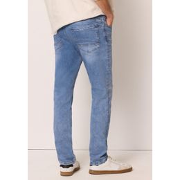 Street One MEN Herren Slim-fit-Jeans, blau, Gr. 40, unifarben, Jeans, 89% Baumwolle, 8% Polyester, 3% Elasthan, Jeans, 5-Pocket-Style