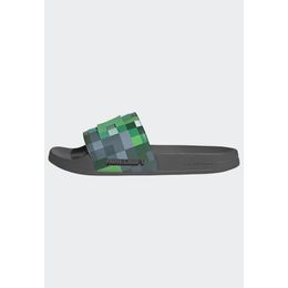 Damen Badesandale "ADILETTE SHOWER MINECRAFT BADESCHLAPPEN", adidas Sportswear, Gr. 42grau four, grau four, grau four, Synthetik, Schuhe