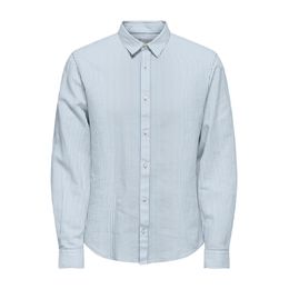 Only & Sons Only & Sons Hemd 'ONSCANTLEY' Herren Gr&ouml;&szlig;e M himmelblau / wei&szlig;