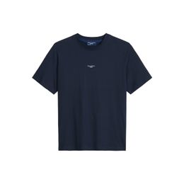 Marc O'Polo Herren T-Shirt "T-Shirt T-Shirt, SSL, Logo Print, Relax 1er Pack", blau, Gr. M, MARC O'POLO DENIM, Obermaterial: 100% Baumwolle CO., Shirts