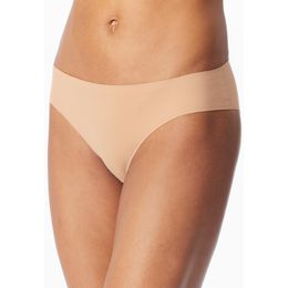 Schiesser Damen Slip "Invisible Soft", Gr. 44, beige, Single Jersey, Obermaterial: 70% Polyamid, 30% Elasthan, Unterhosen, mit moderner Form mit