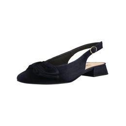 Paul Green Damen Ballerina "Paul Green Ballerinas Veloursleder", Gr. 37,5, blau, Veloursleder, Schuhe