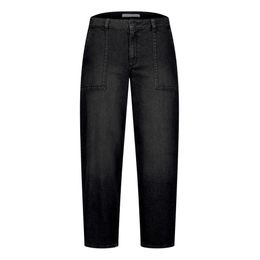 BETTY & CO BETTY & CO Baggy-Jeans mit Waschung in Black Denim | Gr.: 44