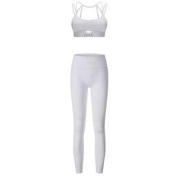 YEAZ Damen Sportanzug "Set HORIZON", wei&szlig;, Gr. XS, Obermaterial: 78% Polyester PES. 22% Elasthan EL., Sportanz&uuml;ge