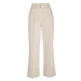 Alba Moda Damen Culotte "Hose Hose", beige, Modern, Gr. 38, Obermaterial: 97% Baumwolle CO. 3% Elasthan EL., Hosen