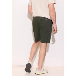 Street One MEN Herren Shorts, gr&uuml;n, Gr. 40, unifarben, Web, 98% Baumwolle, 2% Elasthan, Hosen, Elastikbund mit Tunnelzug