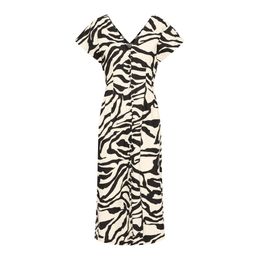 Ichi Kleid 'IHLinno' Damen Gr&ouml;&szlig;e 42 hellbeige / schwarz Sommerkleid