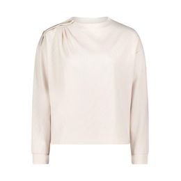 Cartoon Sweatshirt mit Kragen in Middle Cream Melange | Gr.: 44