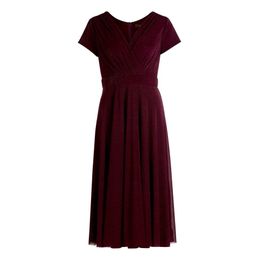 Vera Mont Cocktailkleid im Glitzer-Look in Strong Aubergine | Gr.: 46